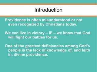 Providence of god | PPT