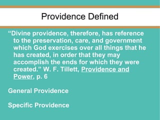 Providence of god | PPT