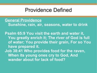 Providence of god | PPT