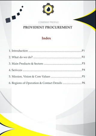 Provident Procurement Company Profile | PDF