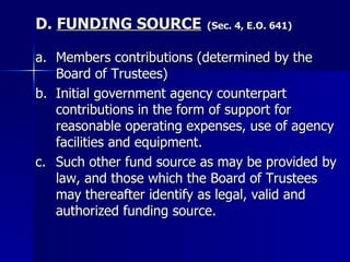 Establishment of the DENR Provident fund | PPT