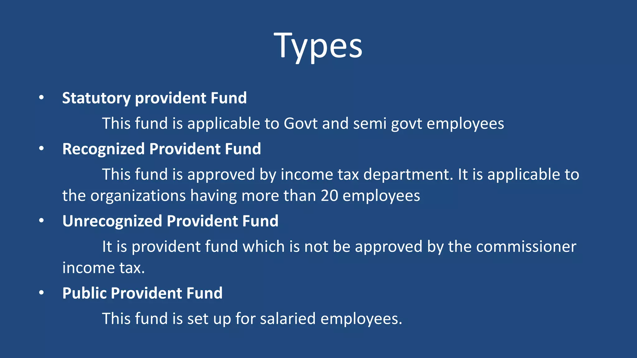 Provident fund | PPTX
