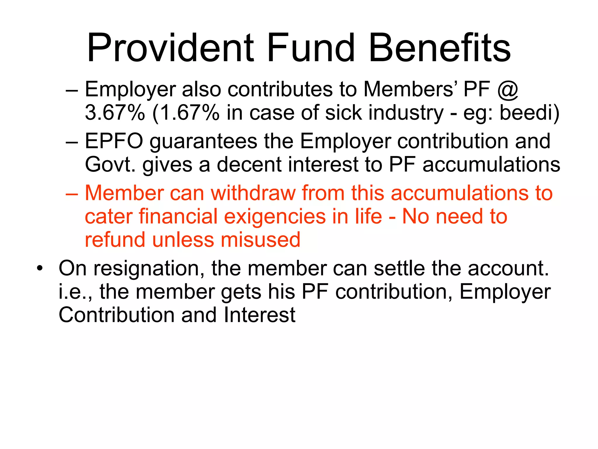 Employee Provident fund | PPT