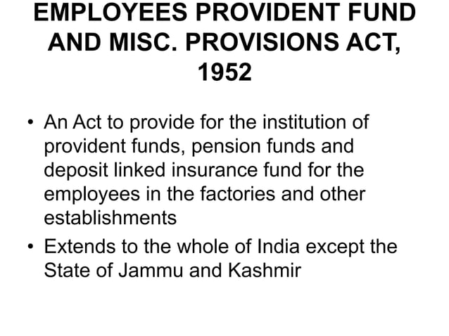Employee Provident fund | PPT