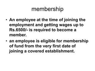 Employee Provident fund | PPT