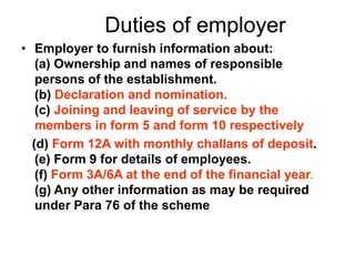 Employee Provident fund | PPT