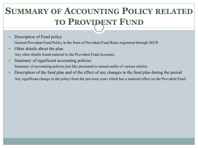 Provident fund Audit | By yasir shaikh | PPTX | Mutual Funds | Personal ...