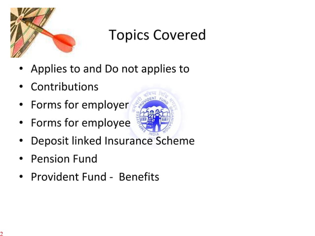 Employee Provident Fund Act | PPT