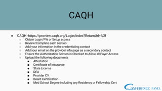 Provider Credentialing: Maintaining Provider Enrollments, Updates, and ...