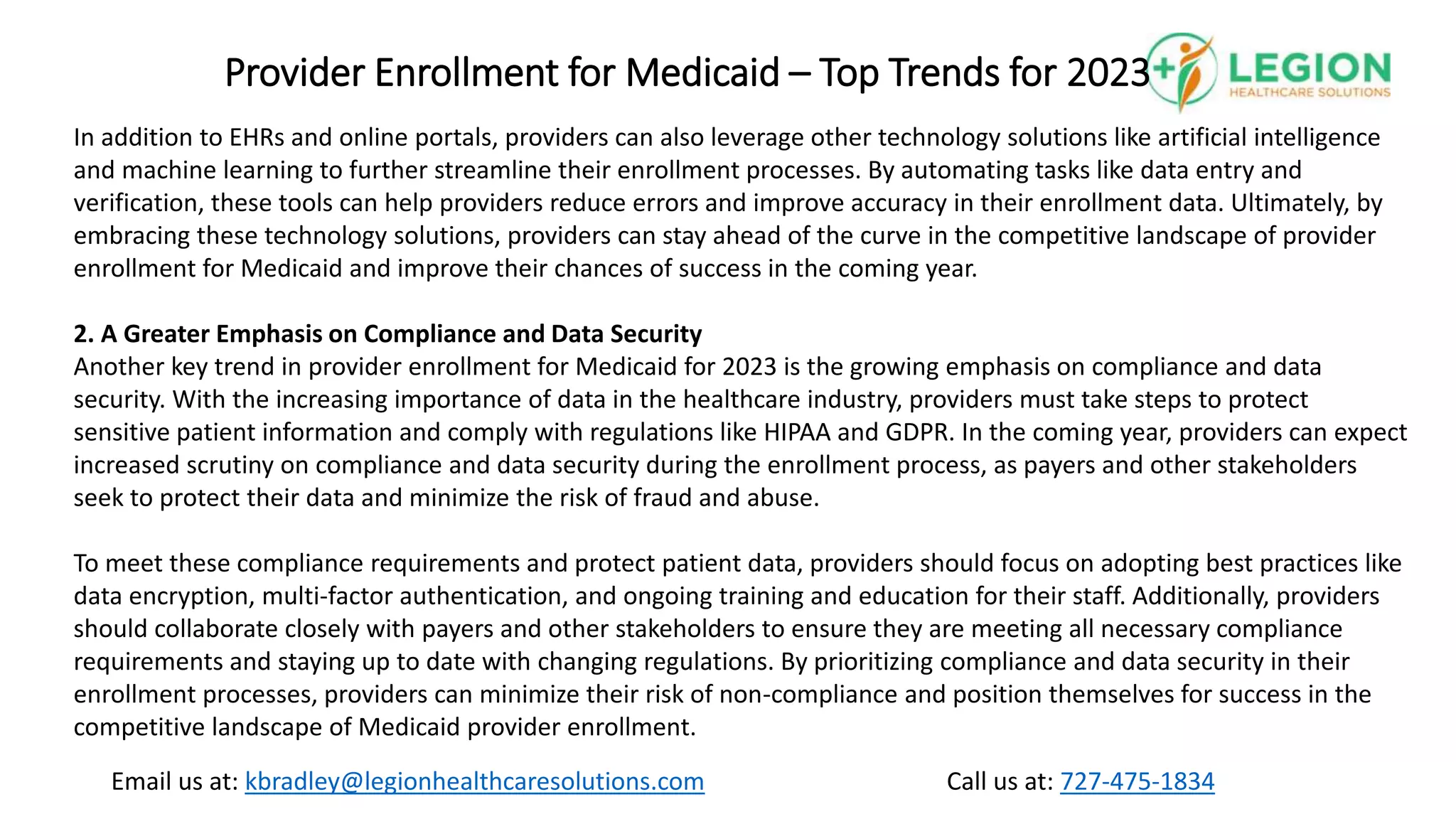 Provider Enrollment for Medicaid – Top Trends for 2023.pptx