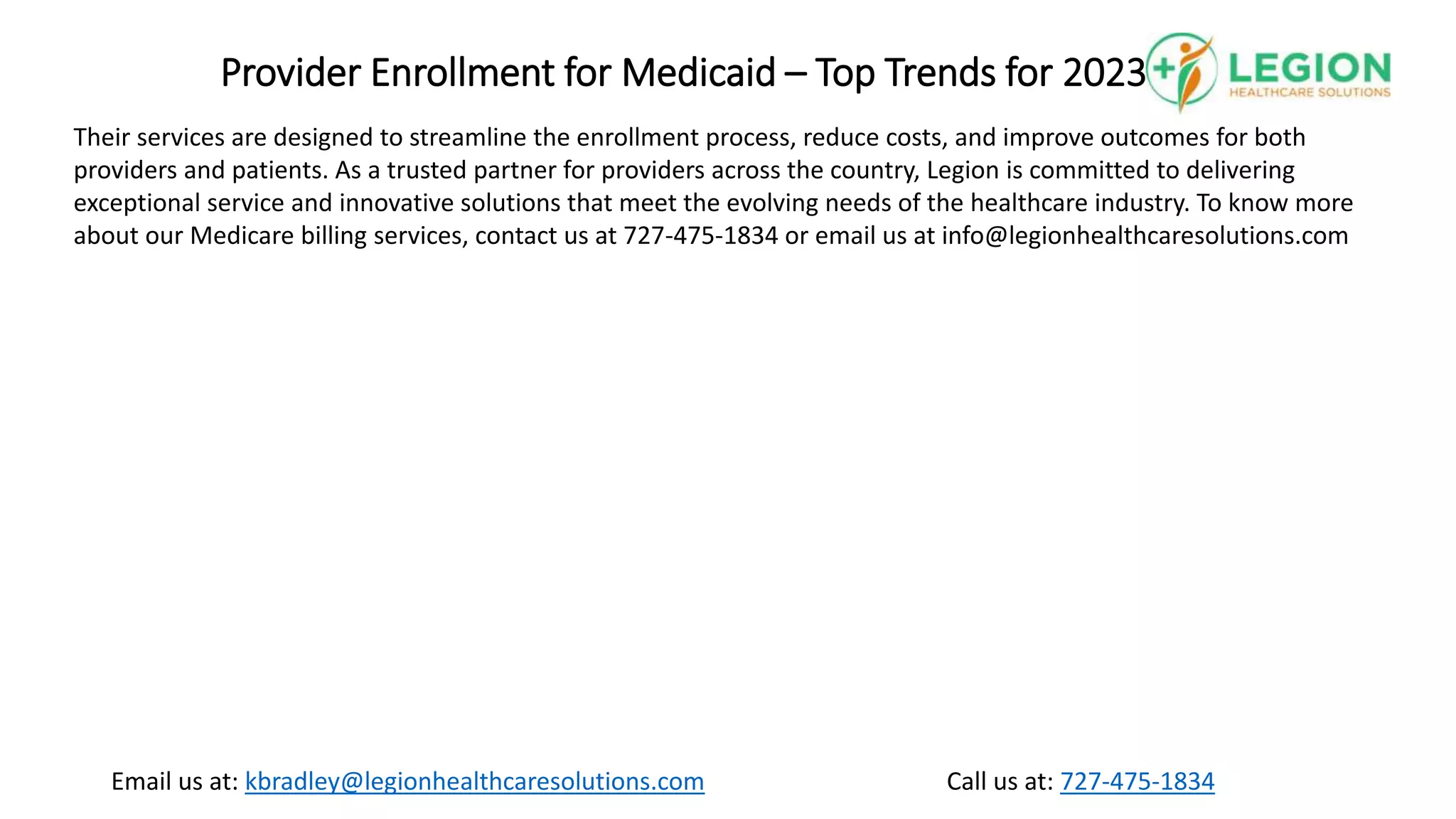 Provider Enrollment for Medicaid – Top Trends for 2023.pptx