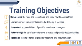 Provider Manual Training Wyoming | PPSX
