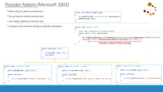 Provider pattern practices | PPT