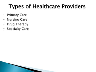 Providers in U.S Healthcare | PPTX