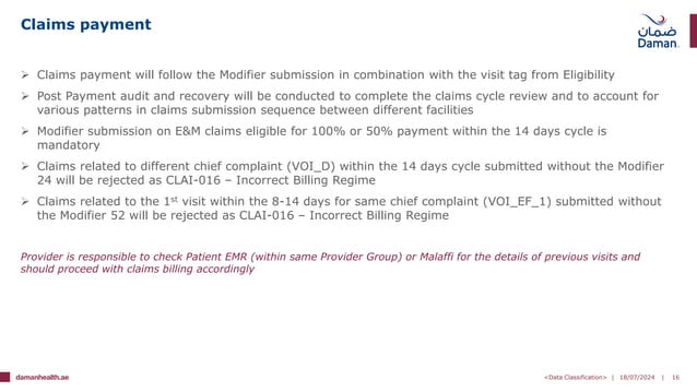 Provider training_2nd _Addendum 41 to DOH Claims & Adjudication Rules ...