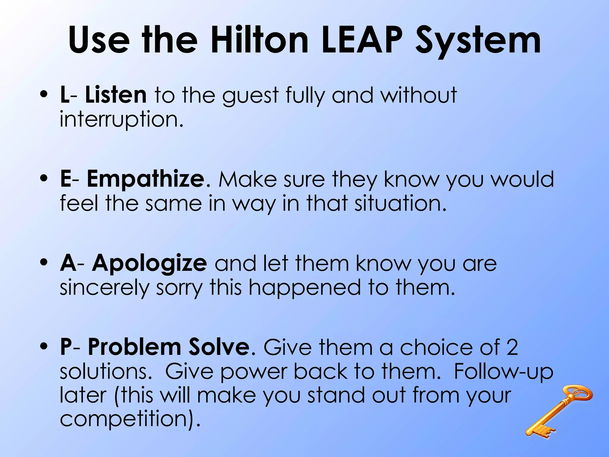 Providing Exceptional Guest Experiences | PPT
