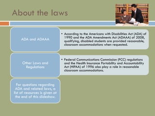 Providing accommodations for students with disabilities | PDF