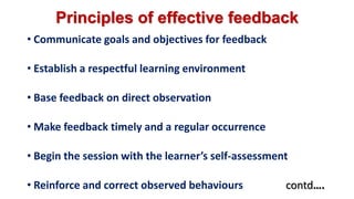 Providing effective feedback in medical education | PDF