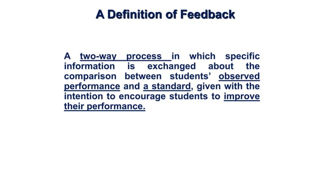 Providing effective feedback in medical education | PDF | Educational ...