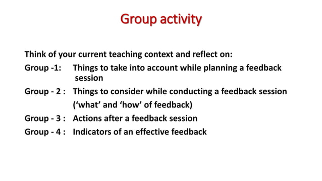 Providing effective feedback in medical education | PDF | Educational ...