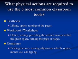 UDL - Providing Options For Physical Action | PPT