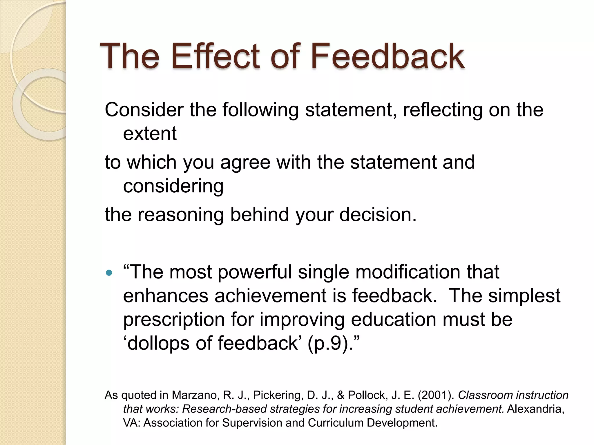 Providing specific, descriptive feedback | PPTX