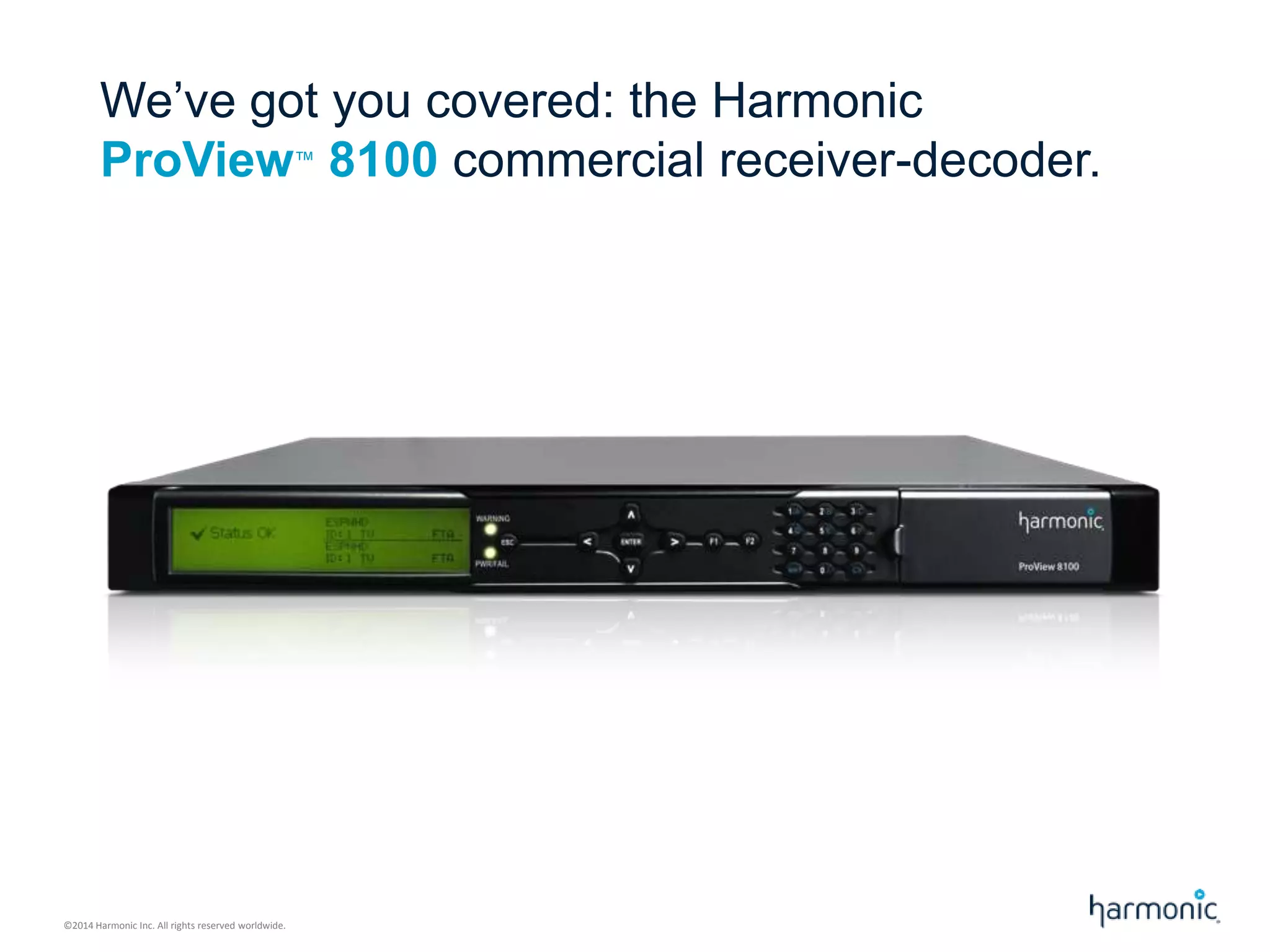 The New Choice for High Quality, General Purpose Video Distribution ...