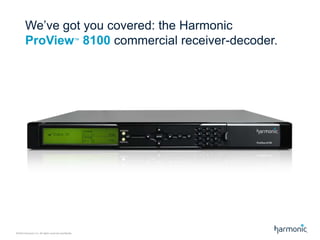The New Choice for High Quality, General Purpose Video Distribution - Integrated Receiver ...