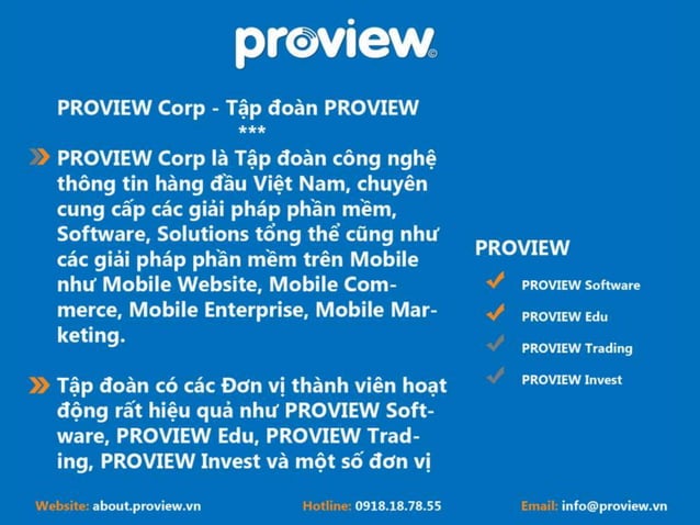 cong ty proview | PPT