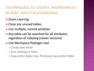 Pro viewer Distributes Intelligent Maps | PPT