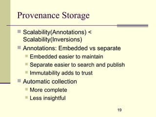 Provinance in scientific workflows in e science | PPT