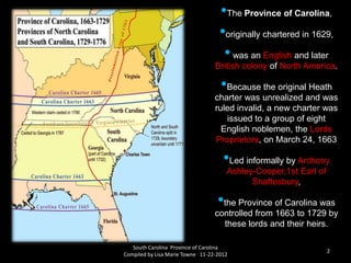 Province Of Carolina | PPSX