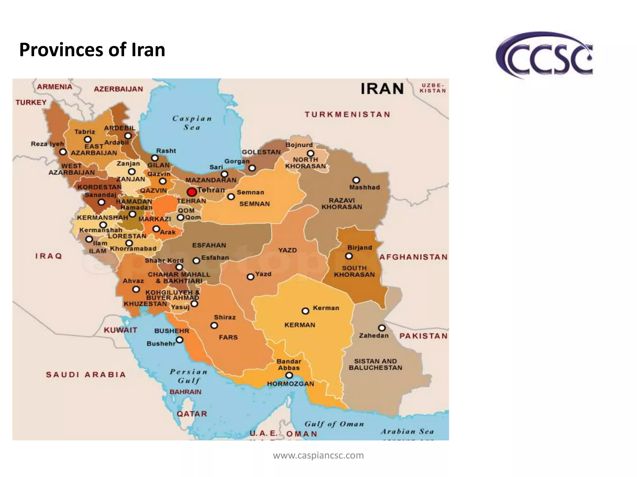 Provinces of iran | PPTX
