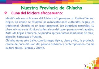 PROVINCIA DE CHINCHA | PPTX