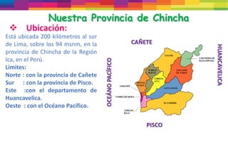 PROVINCIA DE CHINCHA | PPTX
