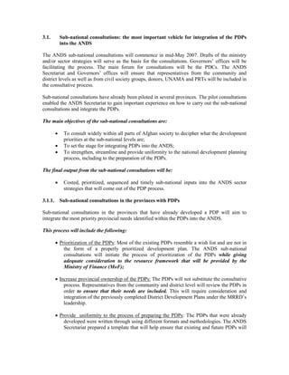 Provincial development, sub-national budgeting and integration of ...