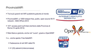 ProvinciaWiFi Offline Map - App contest openRoma | PPT | Tablets and E ...
