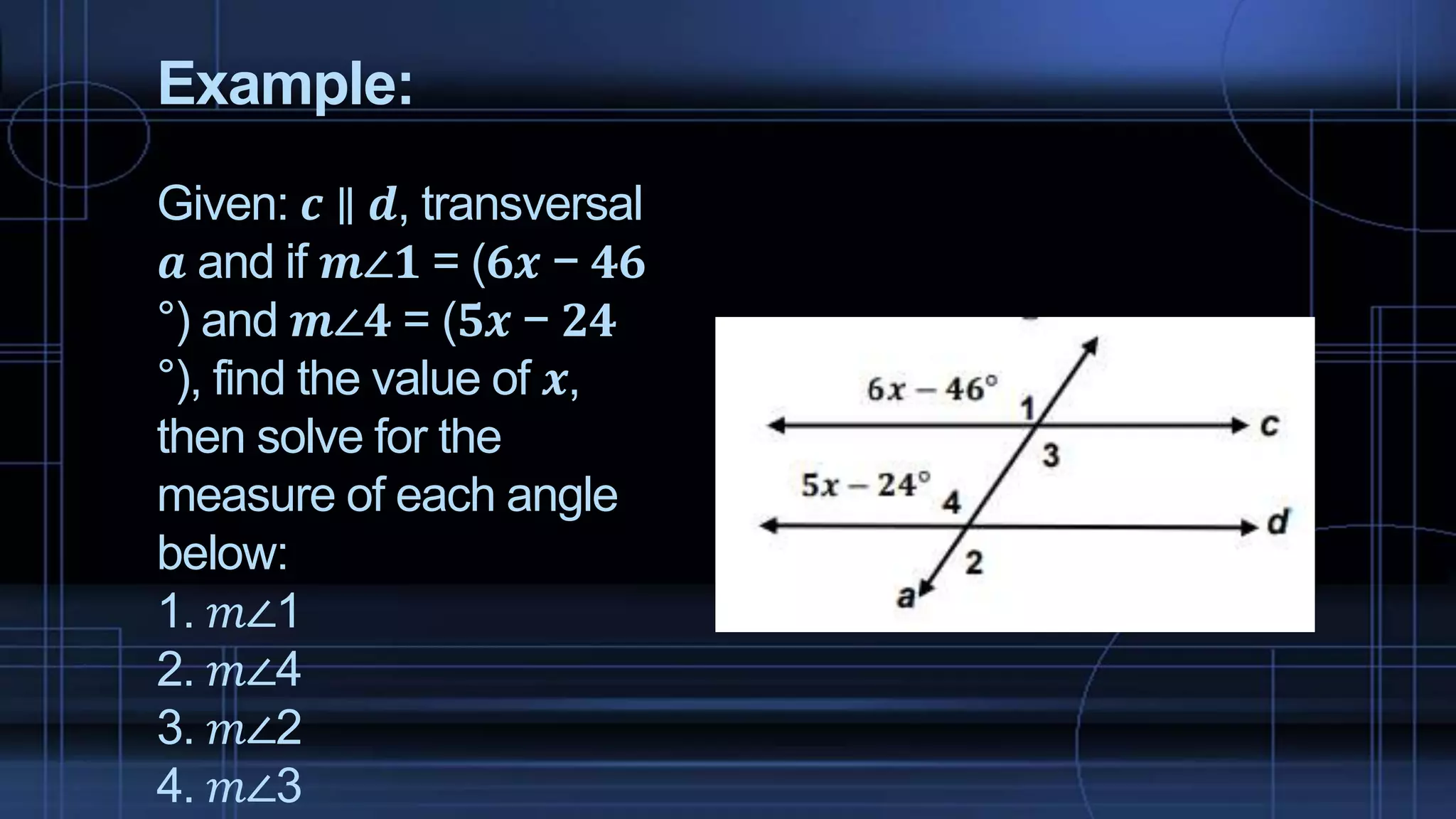 PROVING-PROPERTIES-OF-PARALLEL-LINES-CUT-BY-TRANSVERSAL.pptx