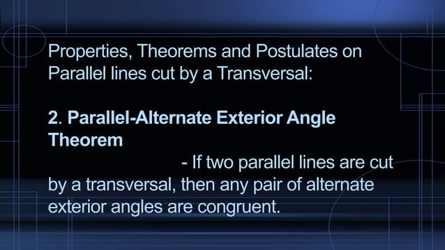 PROVING-PROPERTIES-OF-PARALLEL-LINES-CUT-BY-TRANSVERSAL.pptx ...
