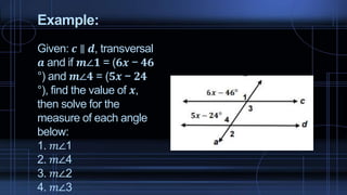 PROVING-PROPERTIES-OF-PARALLEL-LINES-CUT-BY-TRANSVERSAL.pptx
