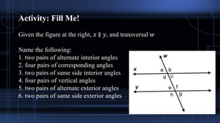 PROVING-PROPERTIES-OF-PARALLEL-LINES-CUT-BY-TRANSVERSAL.pptx