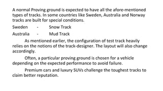 Proving grounds(Automobile) | PPT