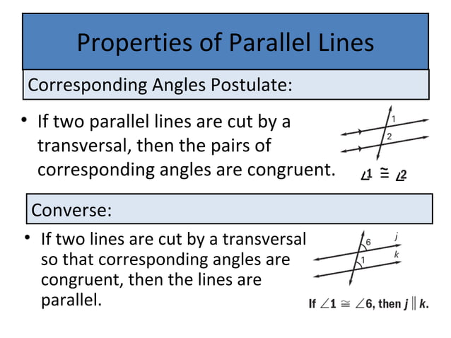 Proving lines are parallel | PPT