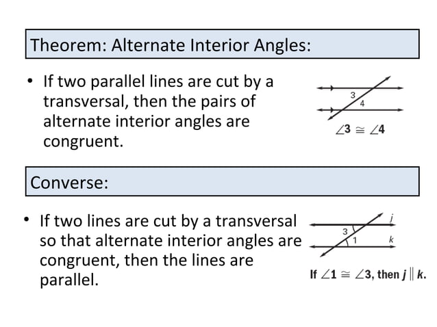 Proving lines are parallel | PPT