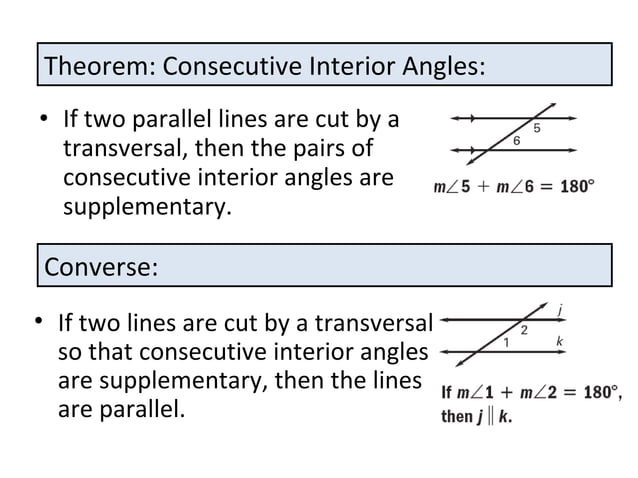 Proving lines are parallel | PPT