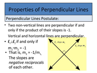 Proving lines are perpendicular | PPT