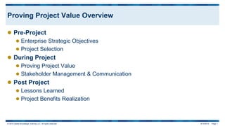 Proving Project Value | PPT