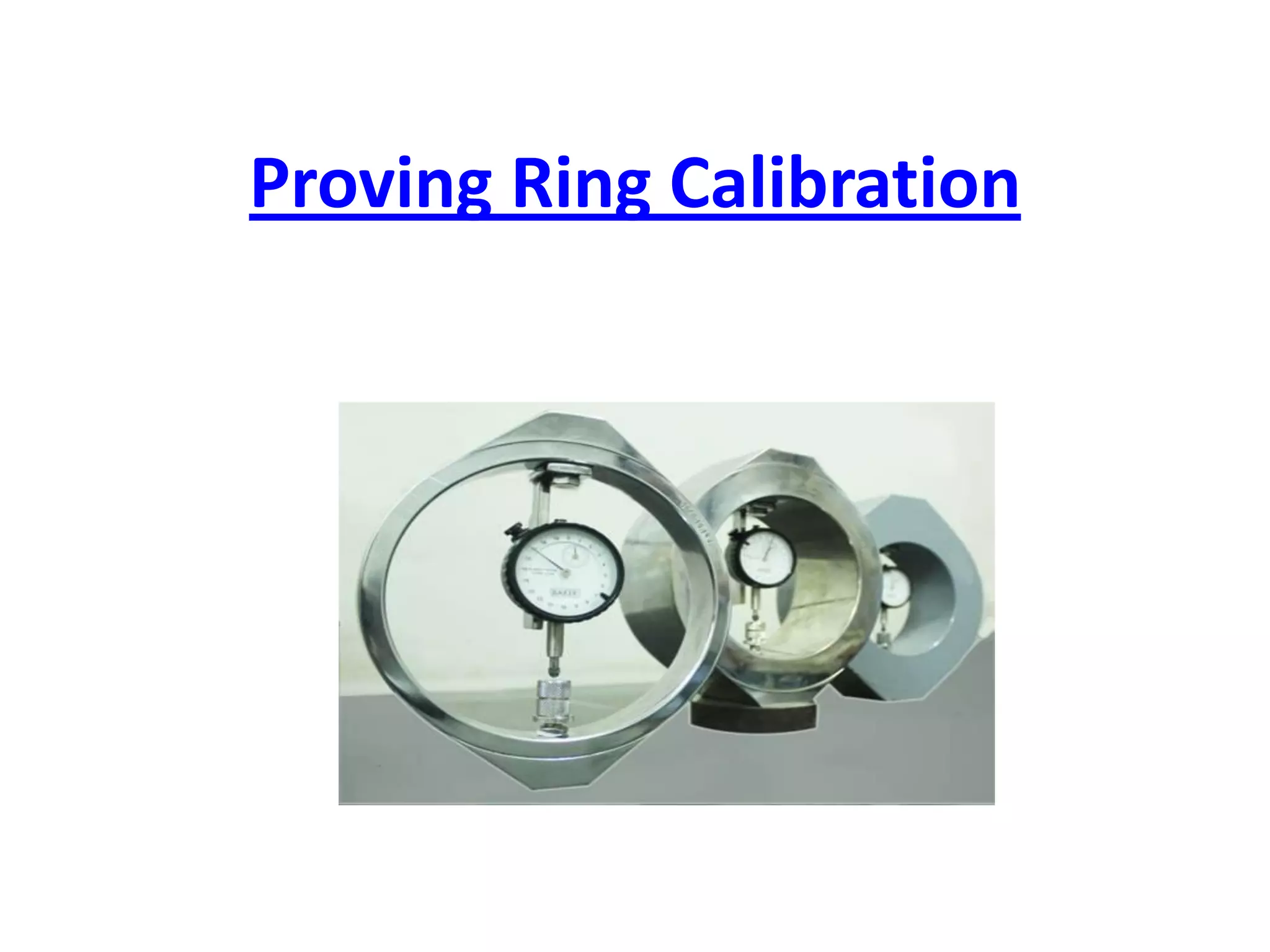 Proving Ring Calibration | PDF