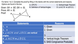 PROVING STATEMENTS ON TRIANGLE CONGRUENCE.pptx