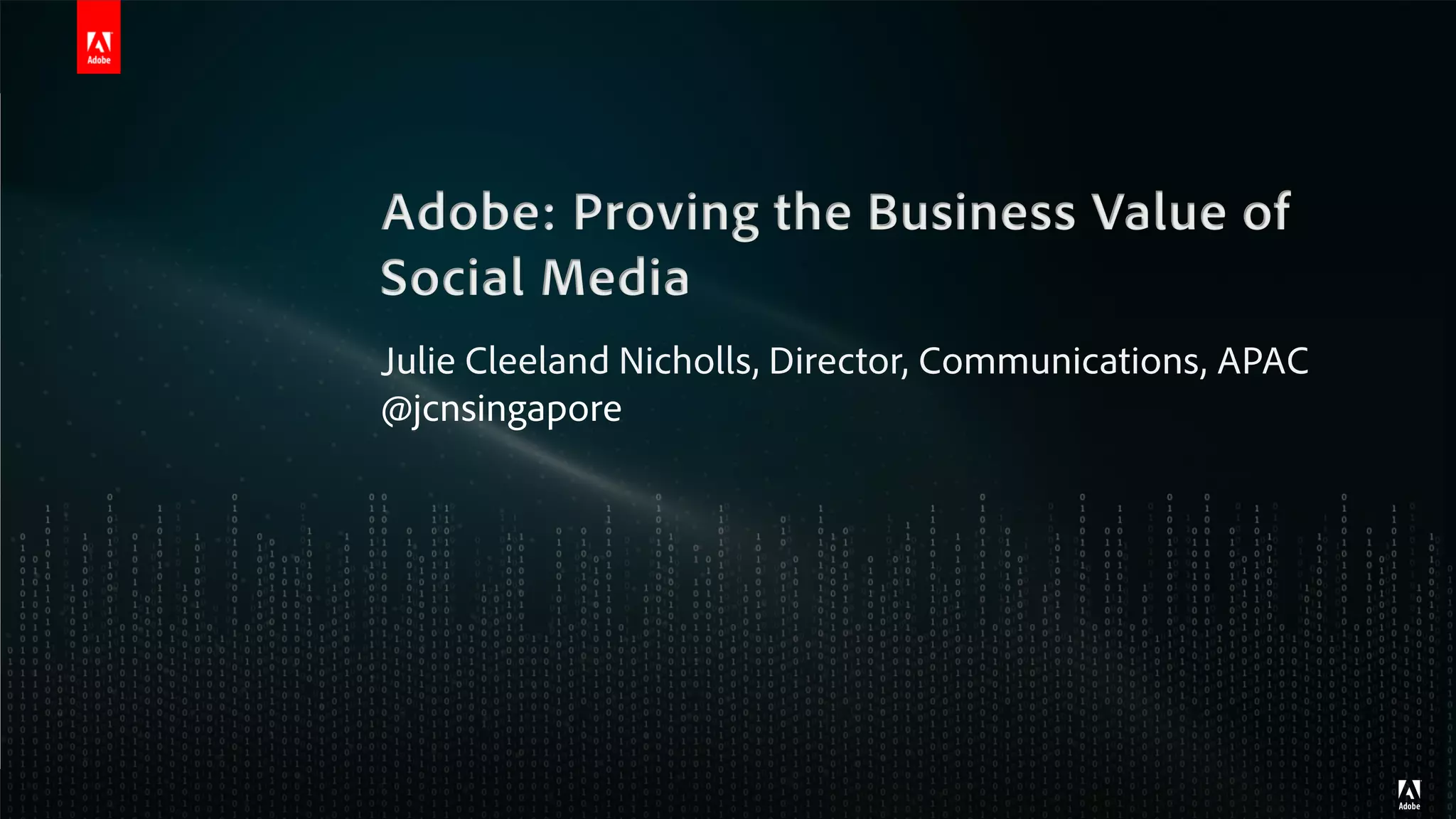 Proving the business value of social media | PDF